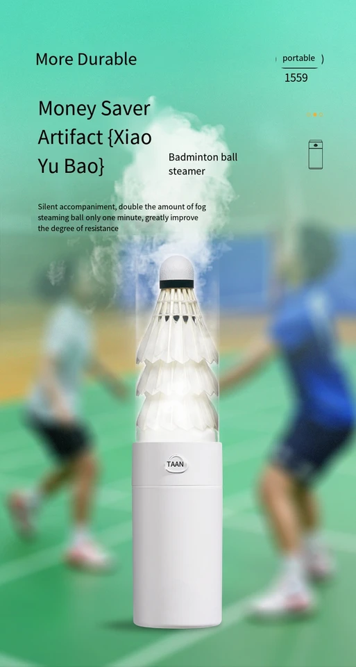 Portable Badminton Accessory Portable Badminton Shuttlecock Humidifier ...
