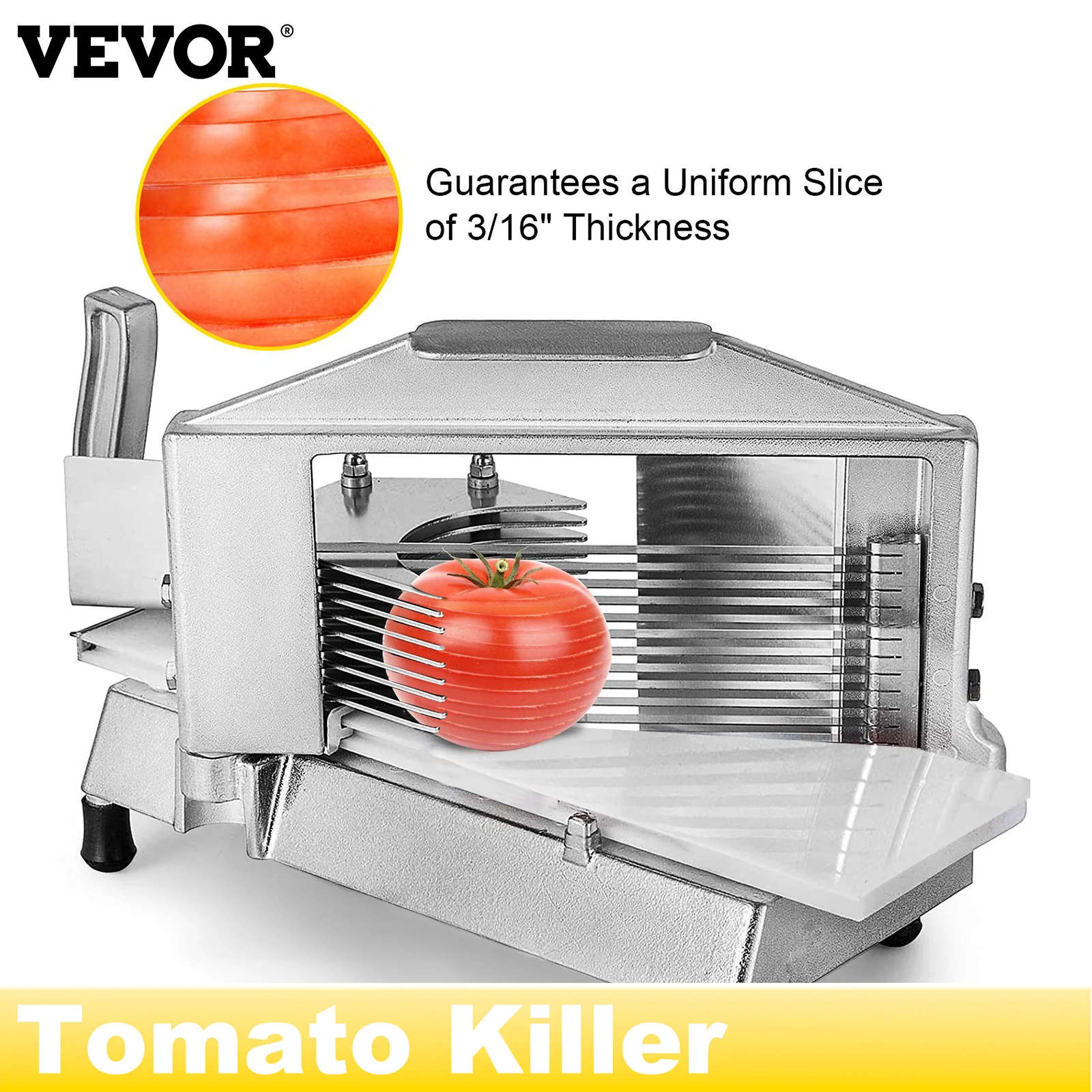 4.8mm Commercial Fruits Tomato Slicer Cutter 3/16 Orange Industrial ...
