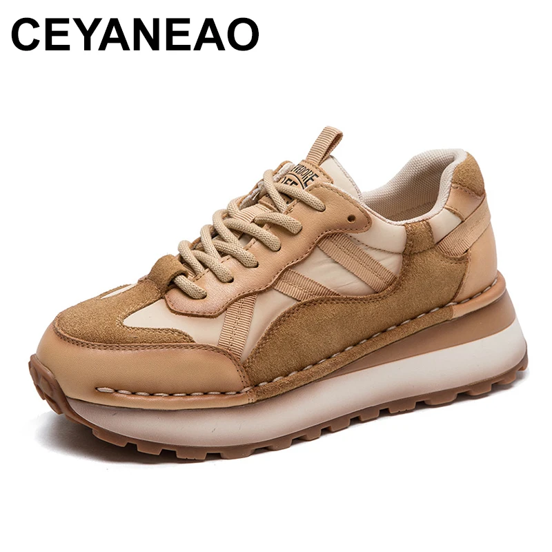 Round-Toe-Flat-Platform-Shoes-For-Women-Casual-Hook-Loop-Shoes-Luxury ...