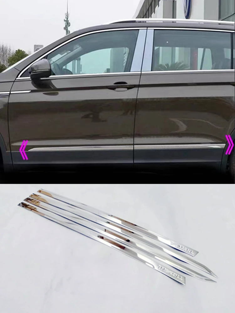 Accessories For Volkswagen VW Tiguan L 2017-2022 Side Door Molding Body ...