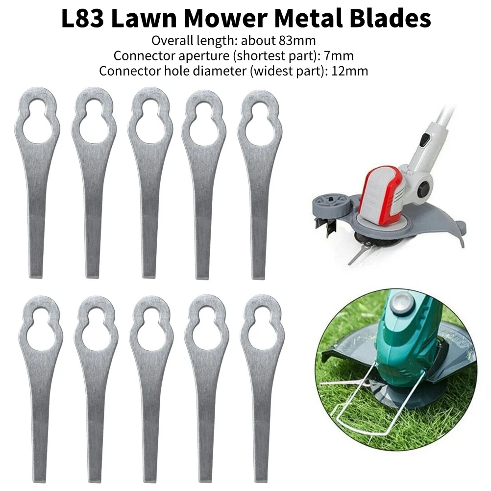 10-2pcs-Lawnmower-Blades-Metal-Grass-Cutting-Blade-Practical-Mowing ...