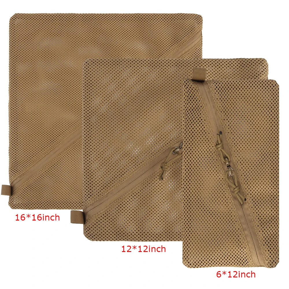 Tactical Military Storage Net Pouch Zipper Pouch Portable Outdoor EDC ...