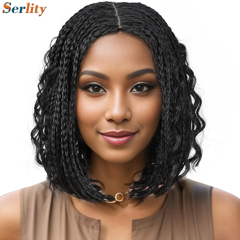 New-Style-Bob-Box-Braided-Wigs-For-Black-Women-12inches-Synthetic-Box ...