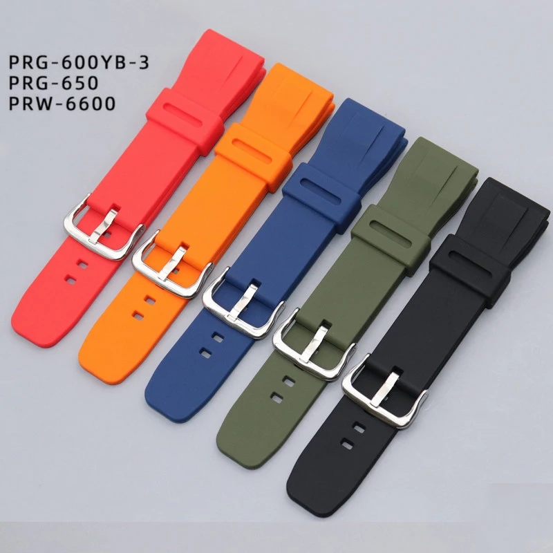 Silicone-Watch-Band-for-Casio-PROTREK-Series-PRG-650-650Y-PRG-600-PRW ...
