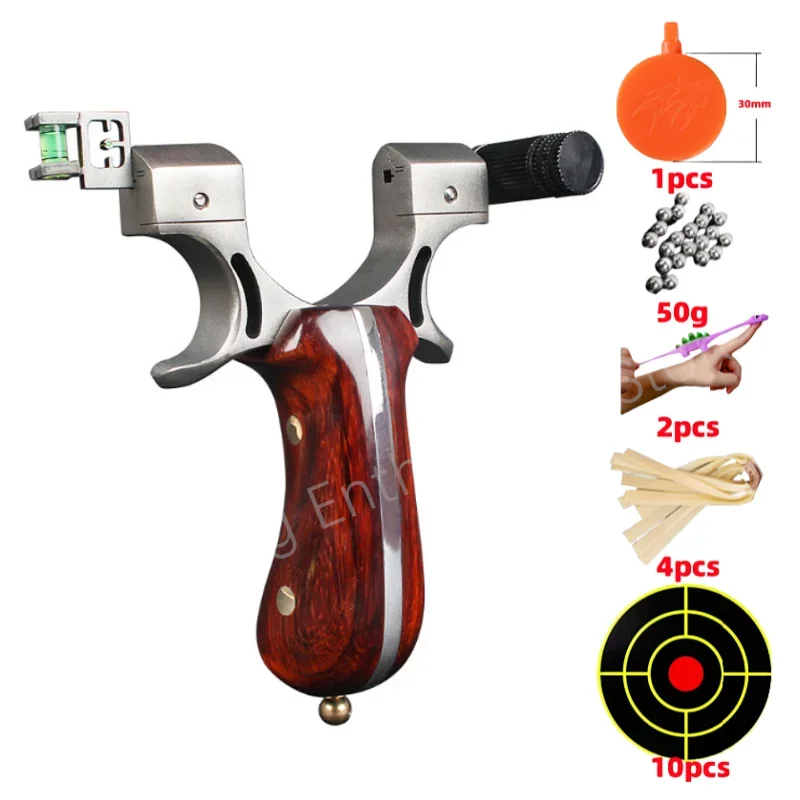 Outdoor-Slingshot-Shooting-Hunting-Stainless-Steel-Slingshot-Steel-Ball ...