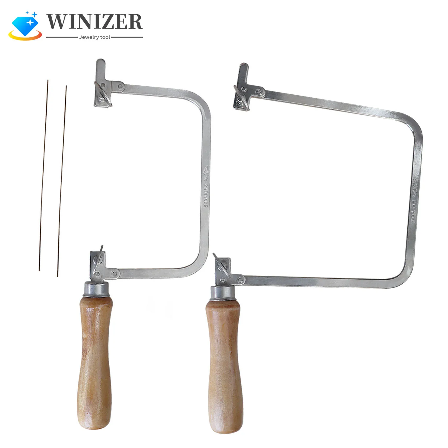 Jeweler'S Saw Frame Adjustable with 2 Blades Professional Jewelry U ...