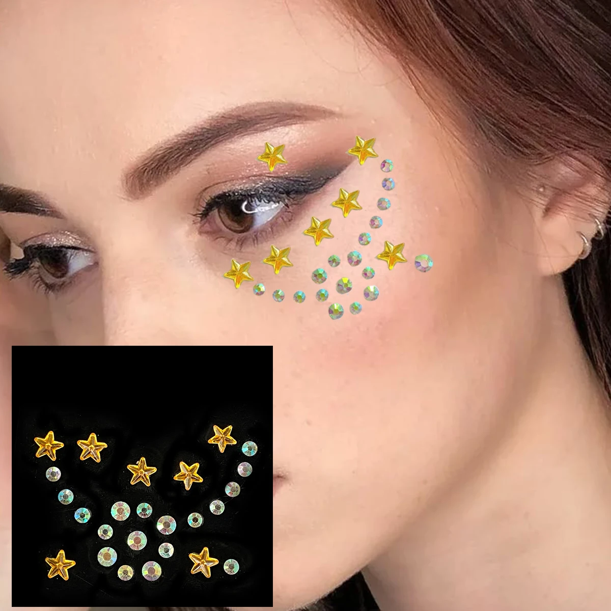 Gold Star Sticker Forehead