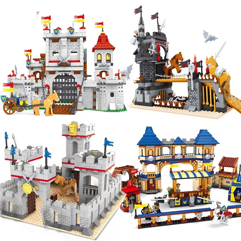 Knights-Castle-Series-Building-Blocks-Set-Kids-DIY-Educational-Creative ...