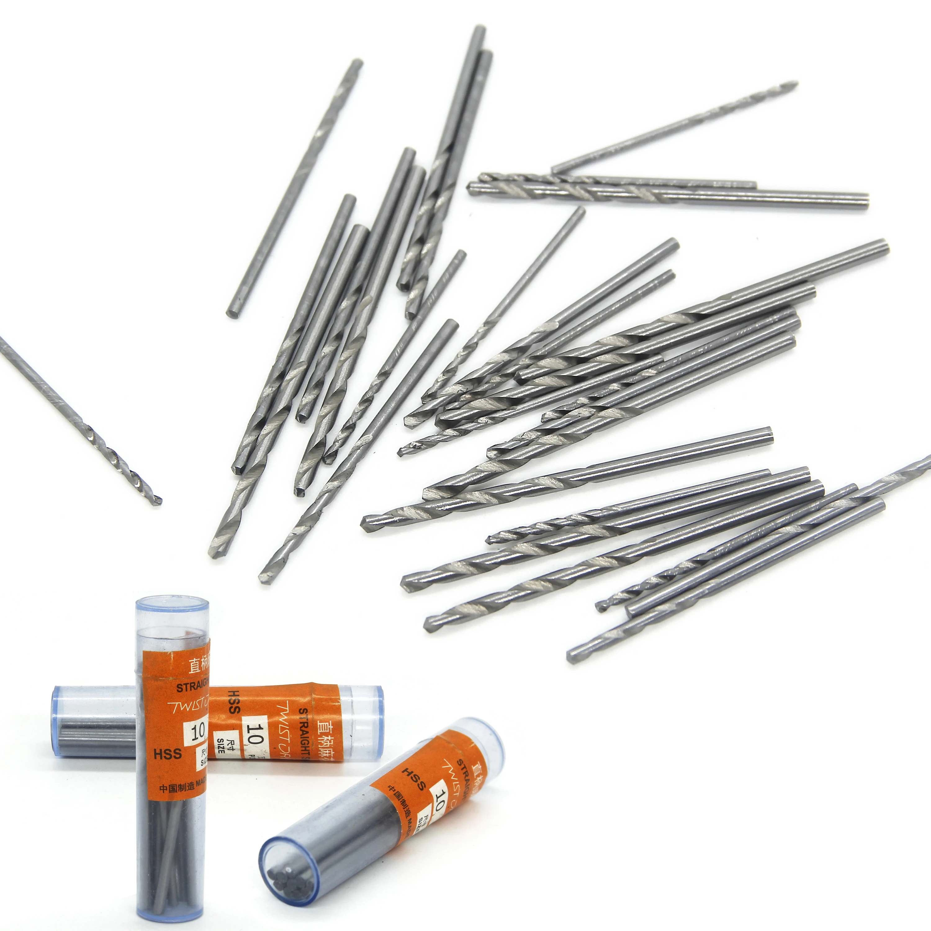 10pcs 0.5 to 3.5mm HSS 4241Twist Fine Drill Straight Shank Drill Micro ...