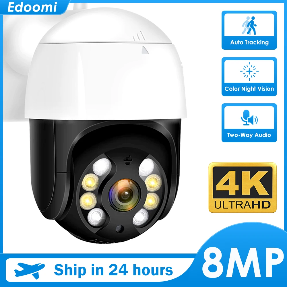 8mp 4k Câmera Ip Wi Fi Ao Ar Livre 5mp Hd Câmera De Vigilância Sem Fio ...