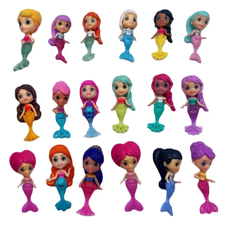 Mini-Mermaid-Dolls-Kawaii-10-Items-Lot-Miniature-Animal-Education-Kids ...