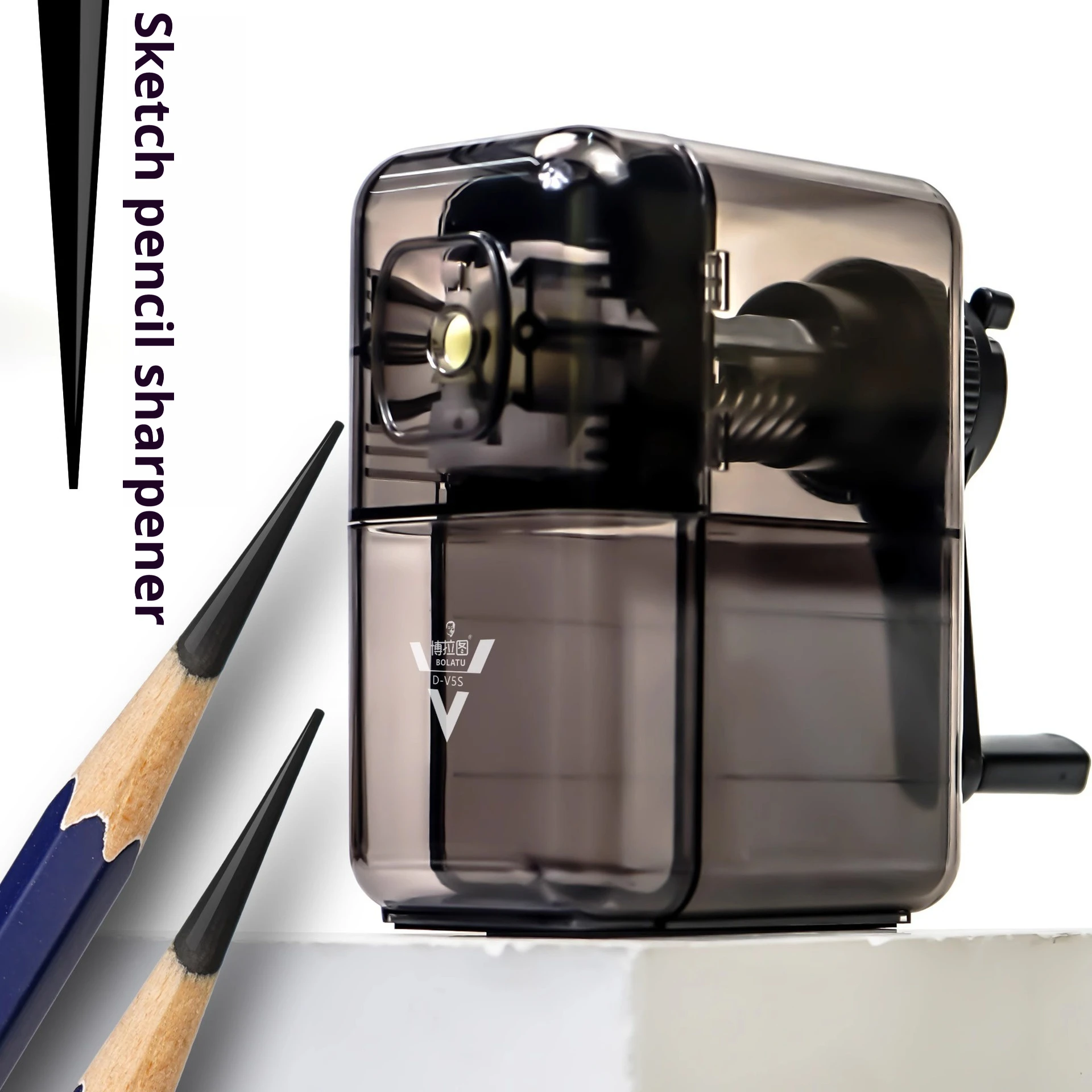 Adjustable Pencil Sharpener with Long Lasting Blade Hand Crank Table ...