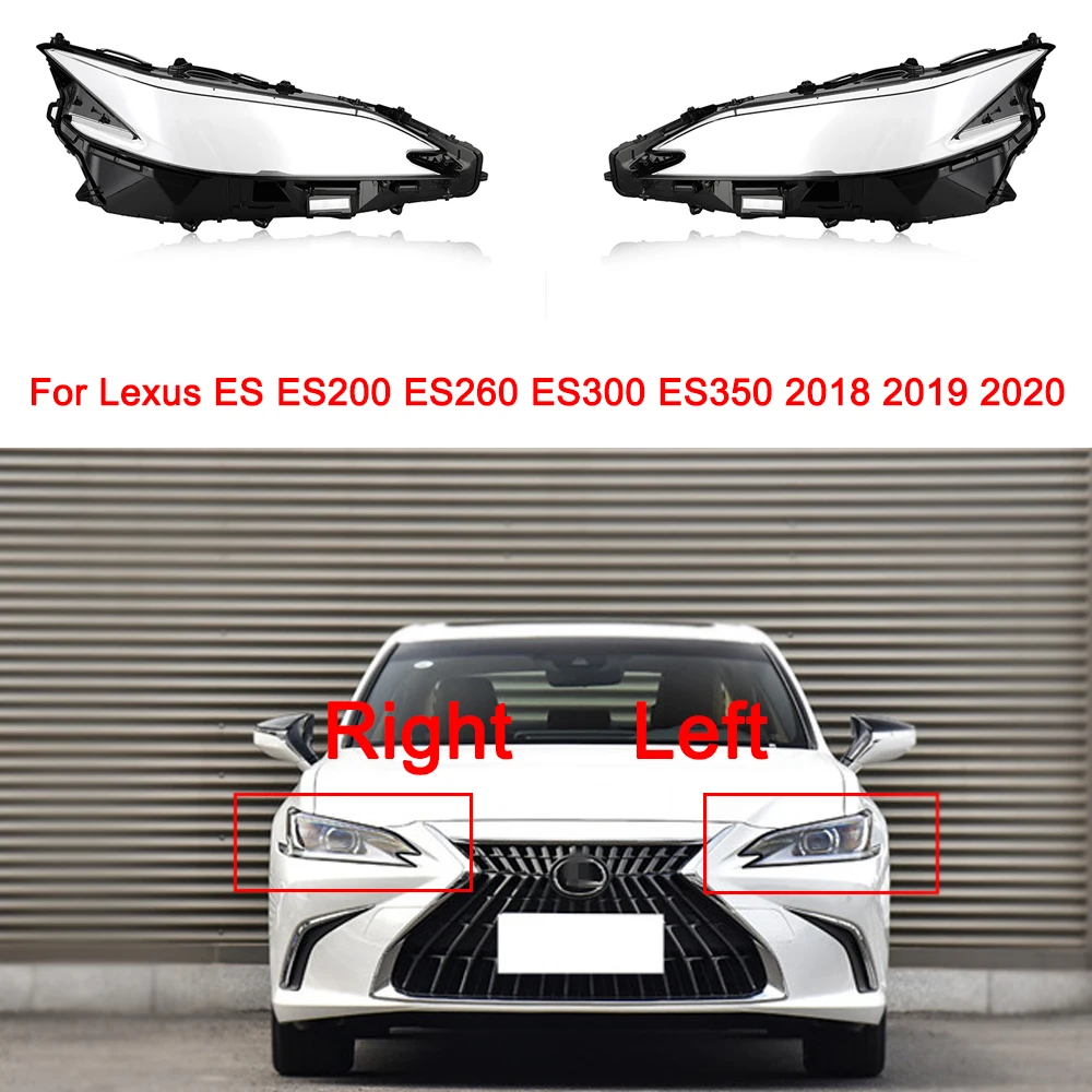 Car Headlight Glass For Lexus ES ES200 ES260 ES300 ES350 2018-2020 Lens ...