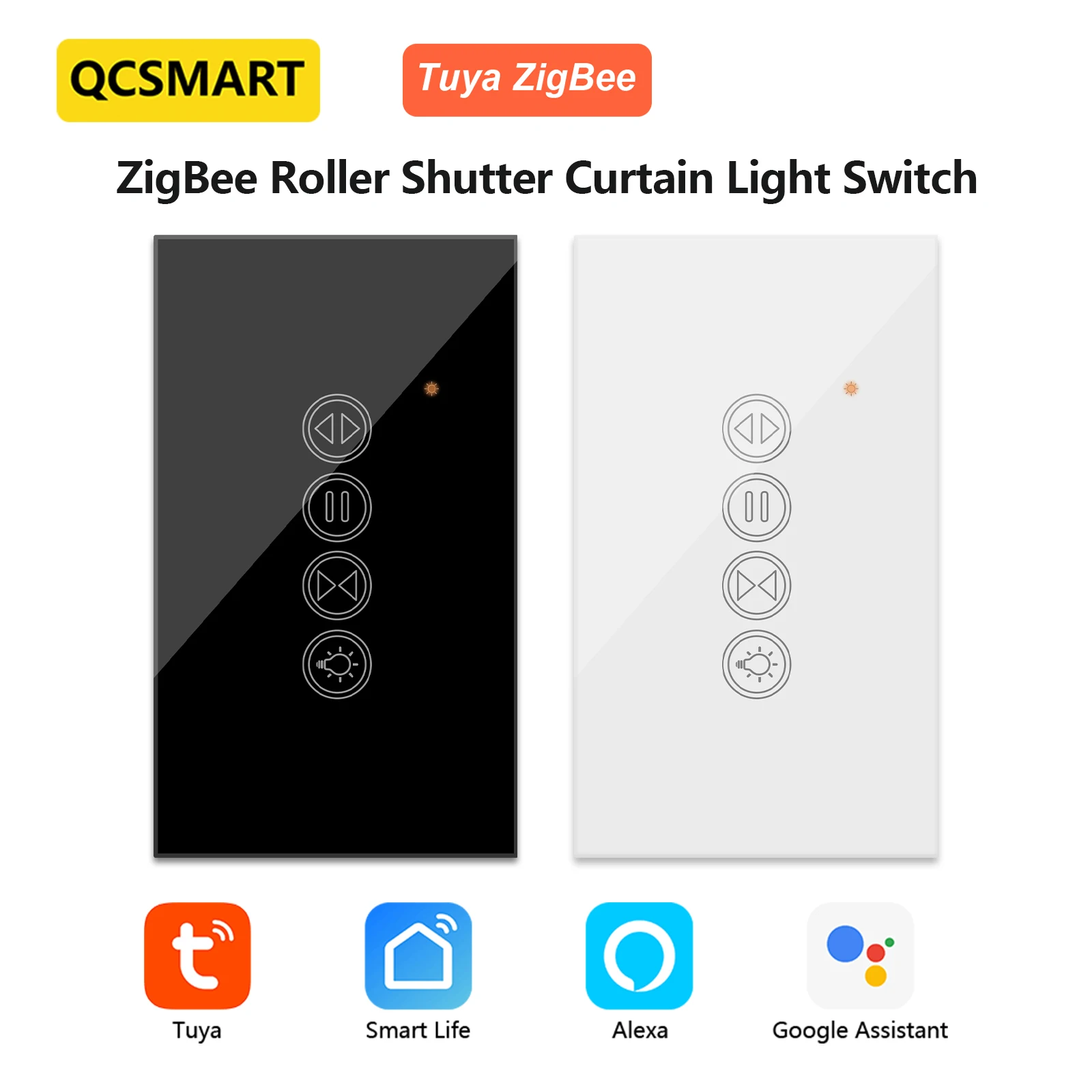 Tuya-ZigBee-Curtain-Roller-Shutter-Switch-With-Additional-Light-Smart ...