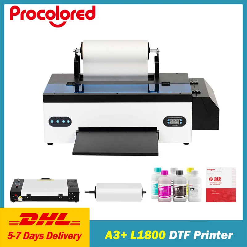 Procolored-DTF-Transfer-Printer-A3-L1800-DTF-Printer-T-Shirt-Printing-Machine-With-Curing-Oven ...