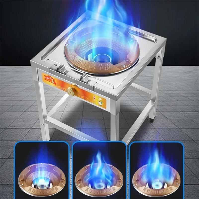 Commercial-Hotel-Restaurant-Fierce-Fire-Stoves-Stainless-Steel-High ...