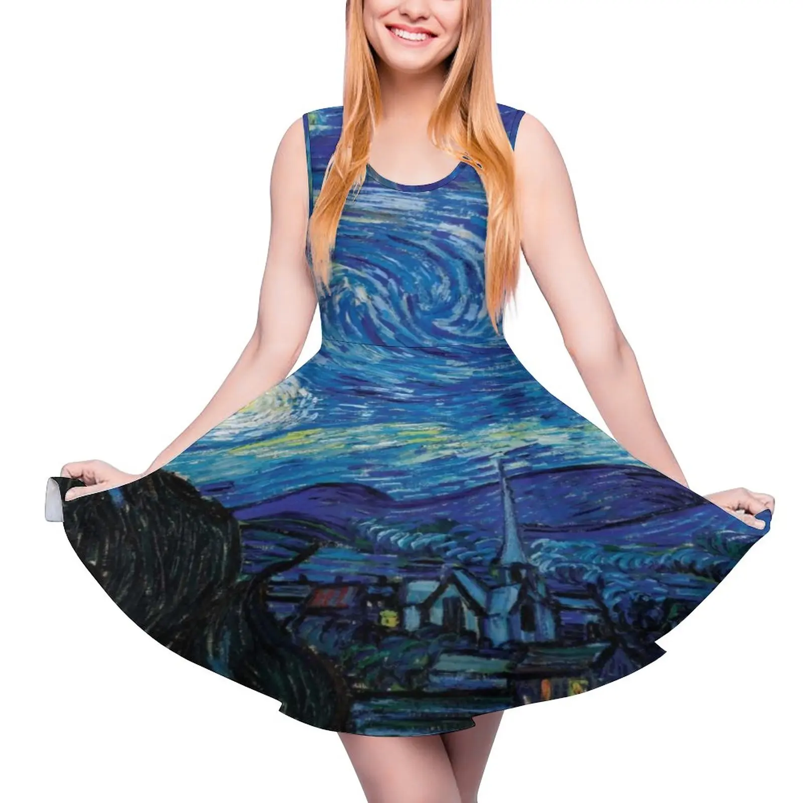 Van Gogh Starry Night Clothing | Van Gogh Starry Night Clothes - Dress ...