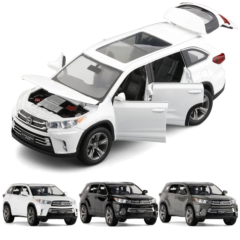1-32-Toyota-Highlander-SUV-Sport-Toy-Car-Diecast-Metal-Alloy-Miniature ...