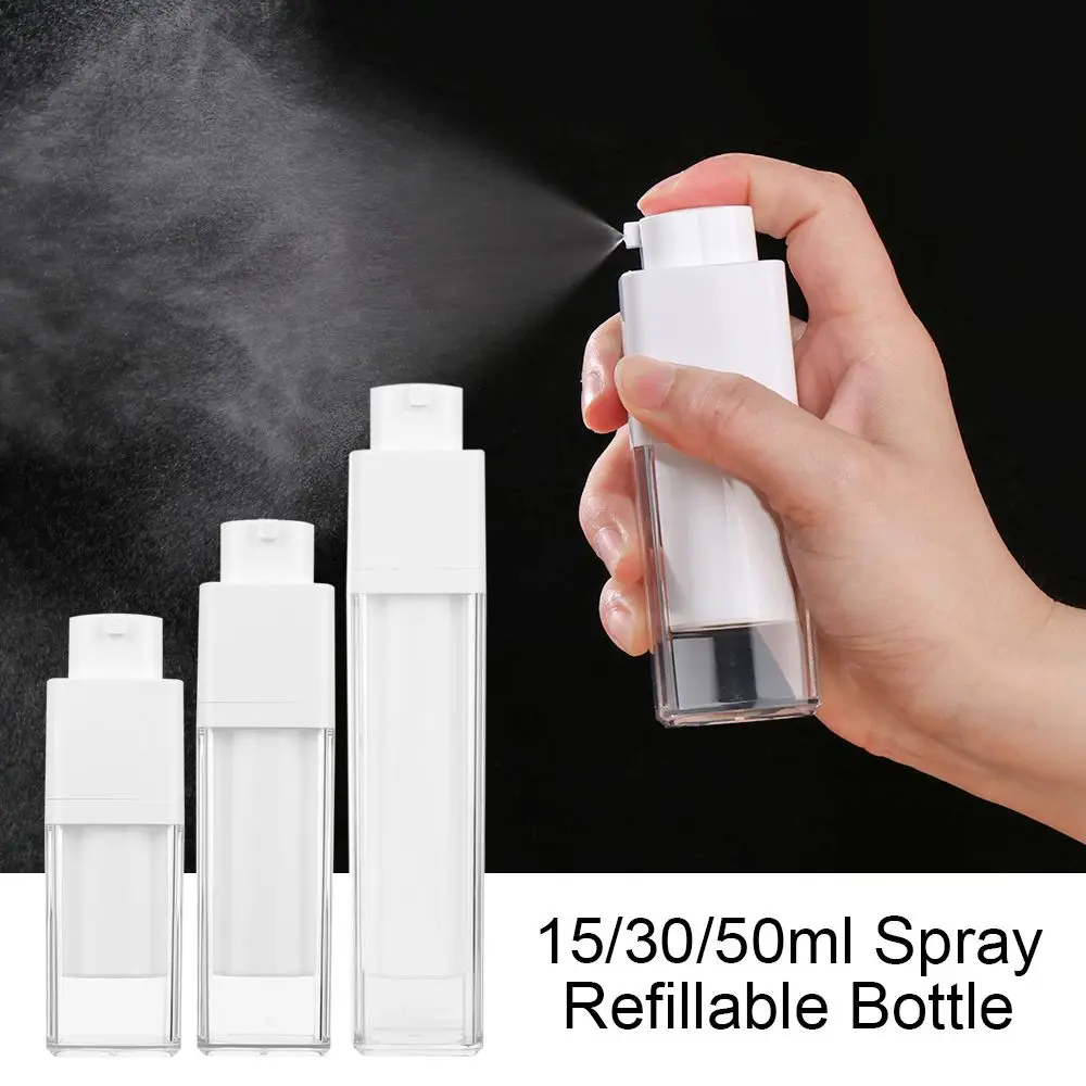 15-30-50ml-Spray-Refillable-Bottle-Empty-Airless-Pump-Sprayer-Rotating-lifting-Liquid-Container ...