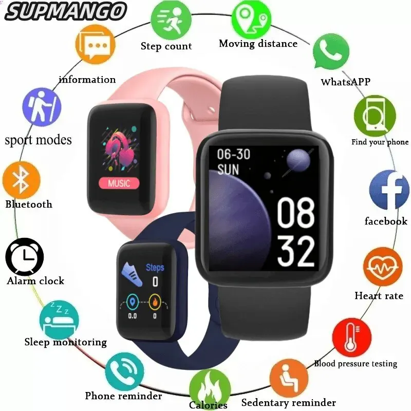 Y68S-The-New-Rechargeable-Smart-Watch-Men-And-Women-Touchscreen-Sports ...