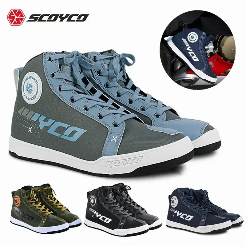 SCOYCO-Men-s-Motorcycle-Reflective-Waterproof-Boots-Riding-Equipment ...