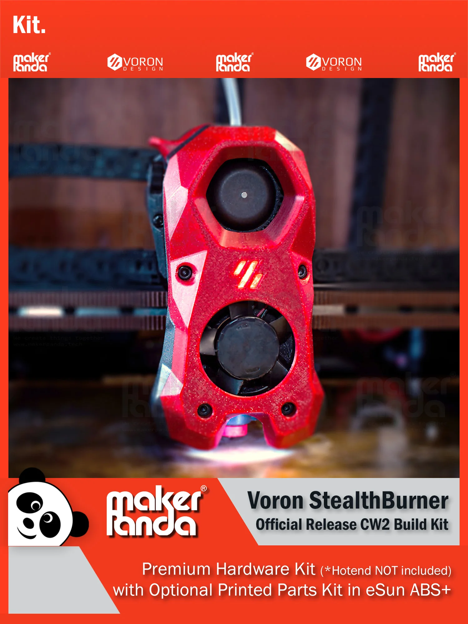 makerPanda StealthBurner Kit for Voron 2.4 or Trident Clockwork 2 ...