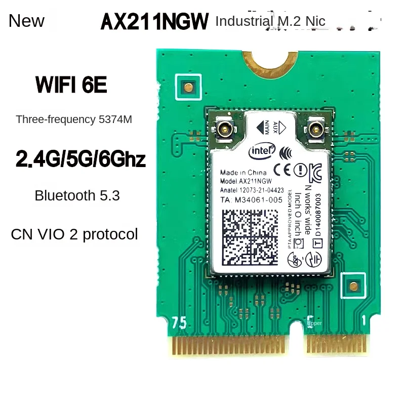 New-Intel-AX211-AX211NGW-Industrial-Edition-M-2-Wireless-network-card ...