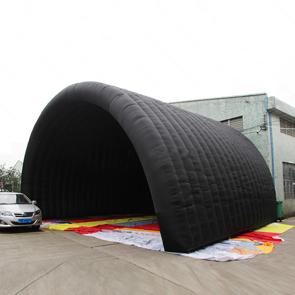 Giant Inflatable Stage Cover Tent black/white Air Supported Inflatable ...