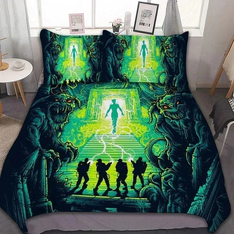 3D-Print-Ghostbusters-Bedding-Set-Duvet-Cover-Comforter-Bed-Set-Quilt ...