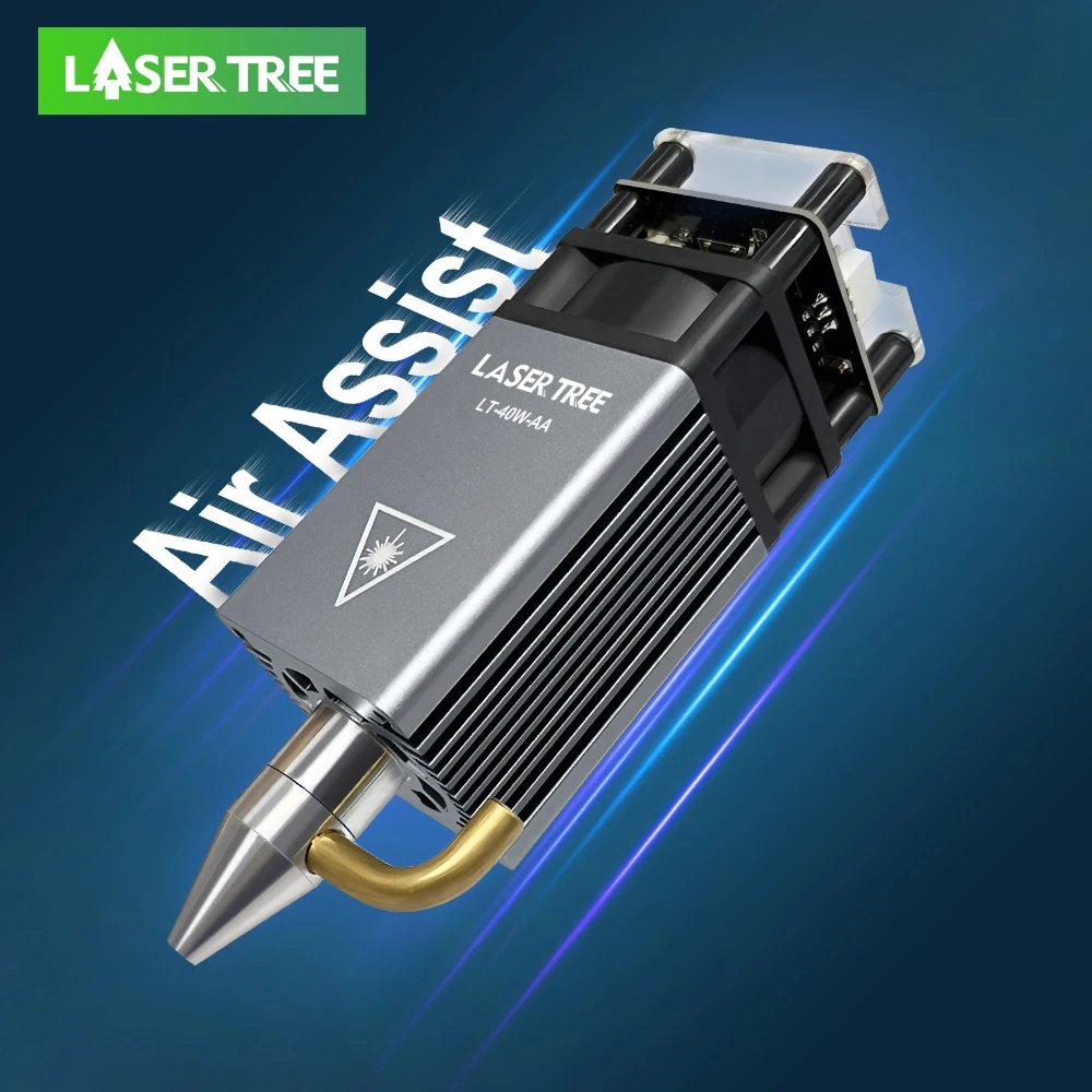LASER-TREE-40W-Laser-Module-with-Air-Assist-450nm-Fixed-Focus-TTL-Blue ...