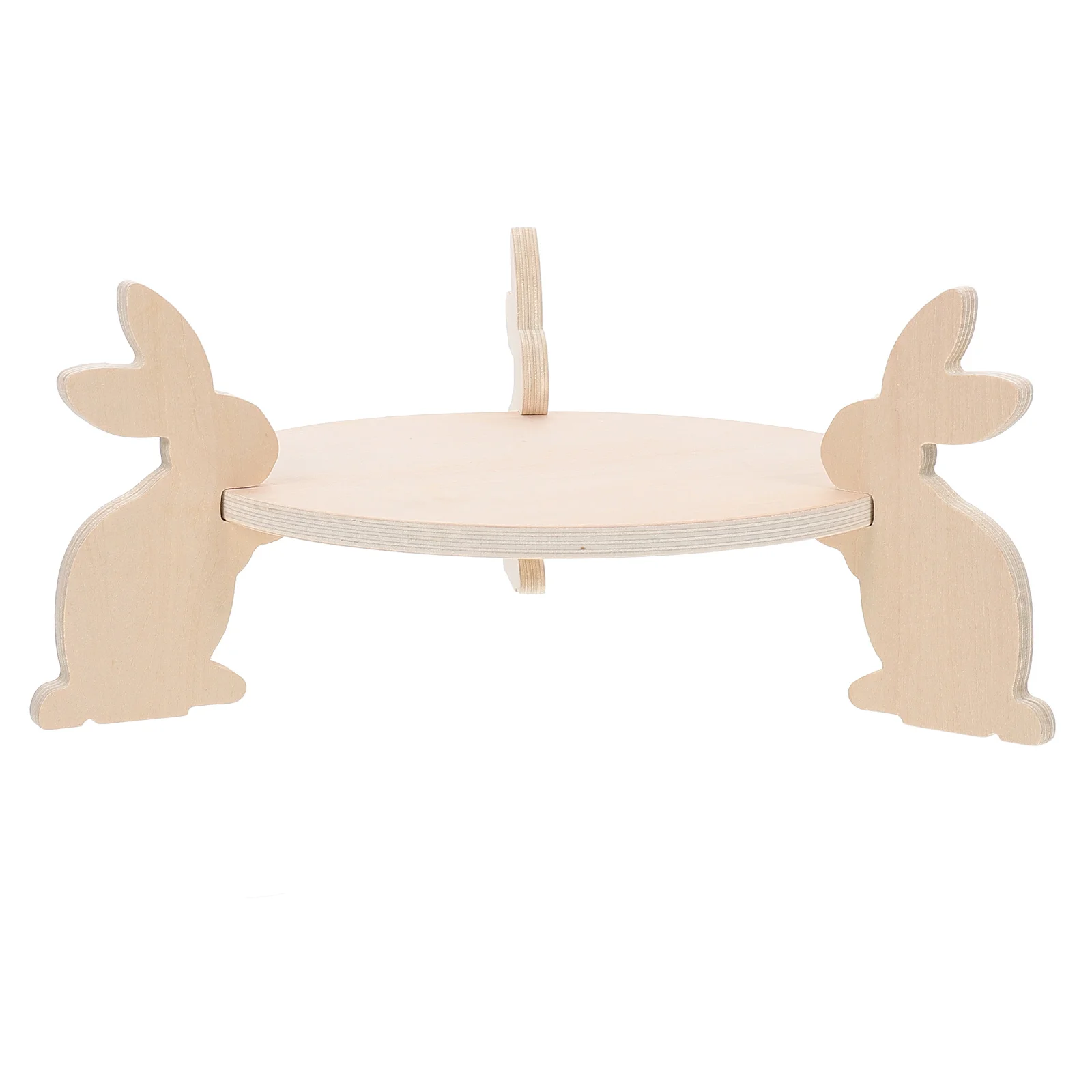 Stand-Cake-Serving-Tray-Dessert-Display-Cupcake-Plate-Wood-Bunny-Wooden ...