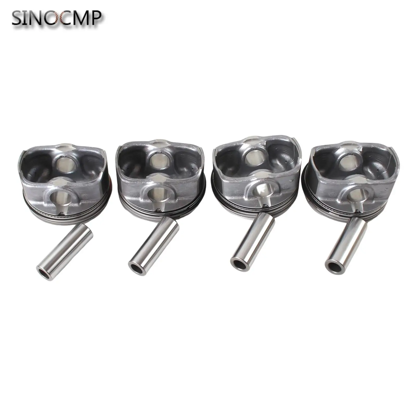 4pcs Piston & Rings Kit +0.5 23041-2B600 23041-2B610 For 2012-2016 ...