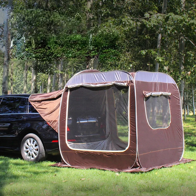 Car Rear Extended Tent Automatic Pop Up 3-4 Person Self Driving Outdoor ...