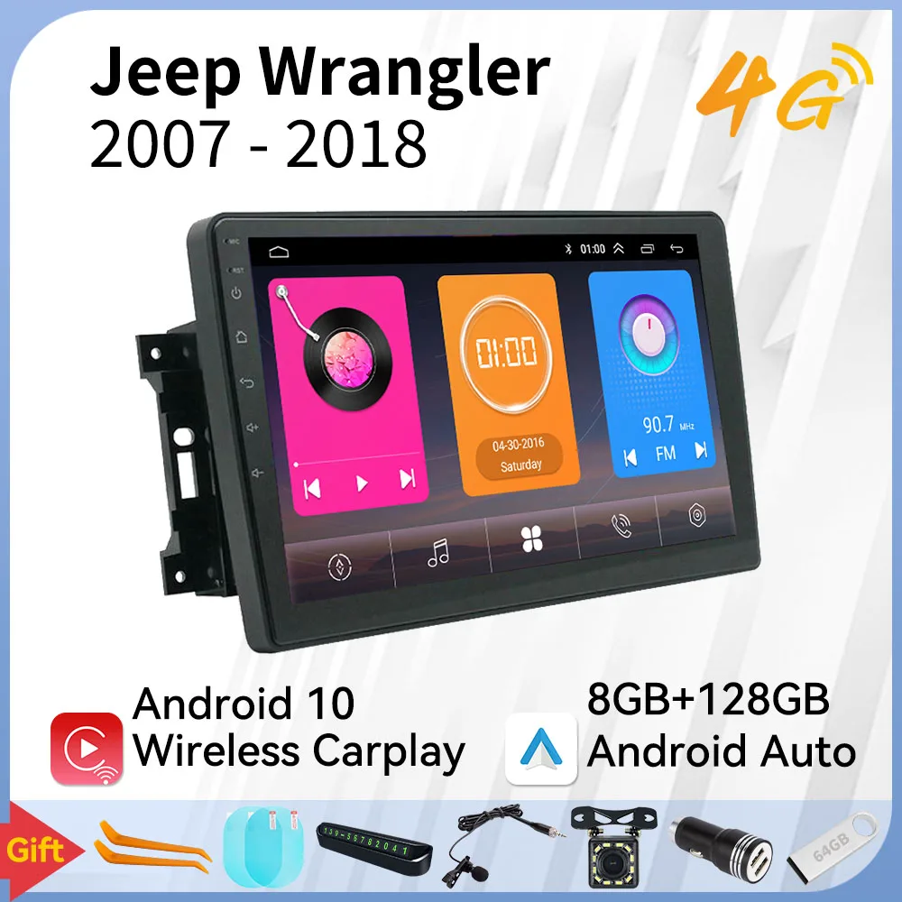 Carplay-Car-Multimedia-Player-for-Jeep-Wrangler-2007-2018-Radio-2-Din ...
