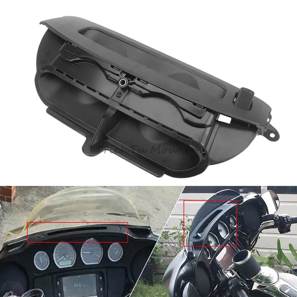 ABS Inner Fairing Air Duct Vent Kit with Door Button Bezel for Harley ...