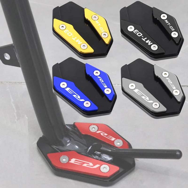 Motorcycle-Accessories-Side-Stand-Enlarge-Plate-Kickstand-Extension-for ...