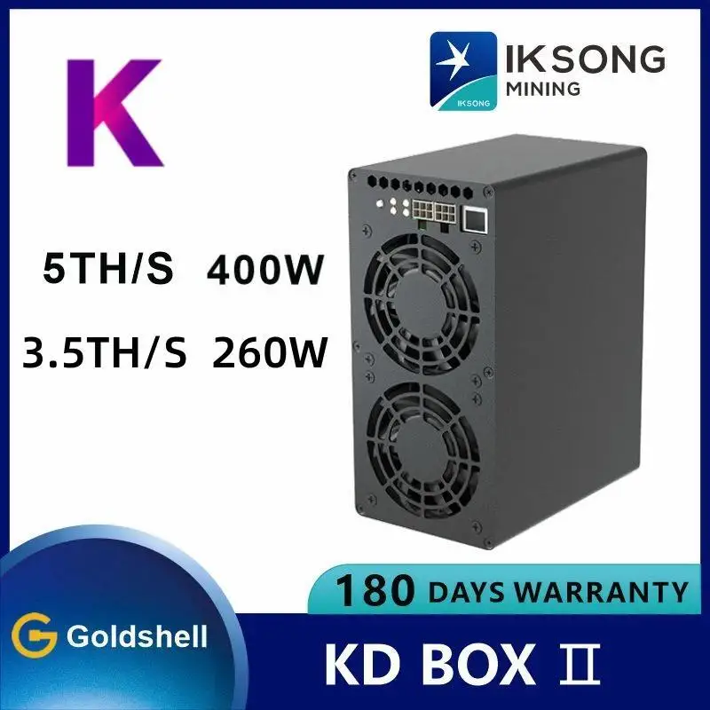 Goldshell KD BOX II 3.5T/260W 또는 5T/400W Hashrate KDA Miner, KD BOX Kadena 알고리즘 KD Box 2 Miner ...