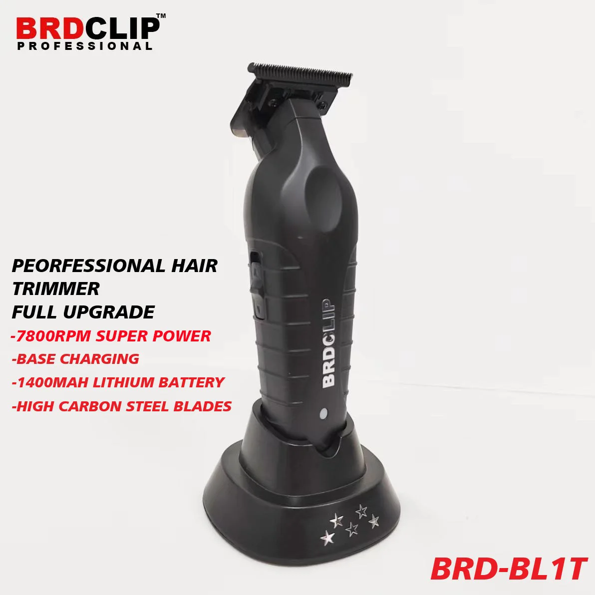 BRDClip-BL1T-Professional-Carving-Gradient-Hair-Trimmer-Barber-Finish ...