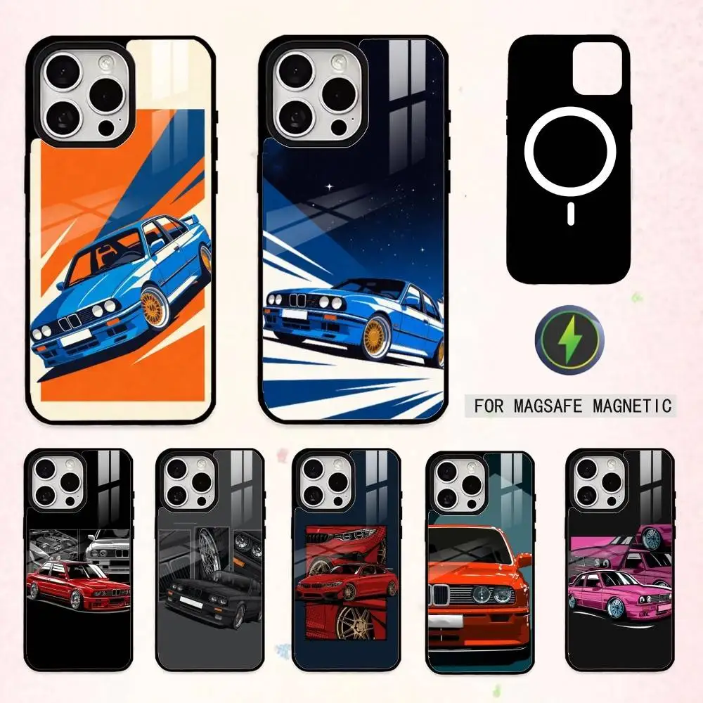 DTM-M-M3 E30 O-Oldtimer Car Phone Case For iPhone17,16,15,14,13,12,11 ...