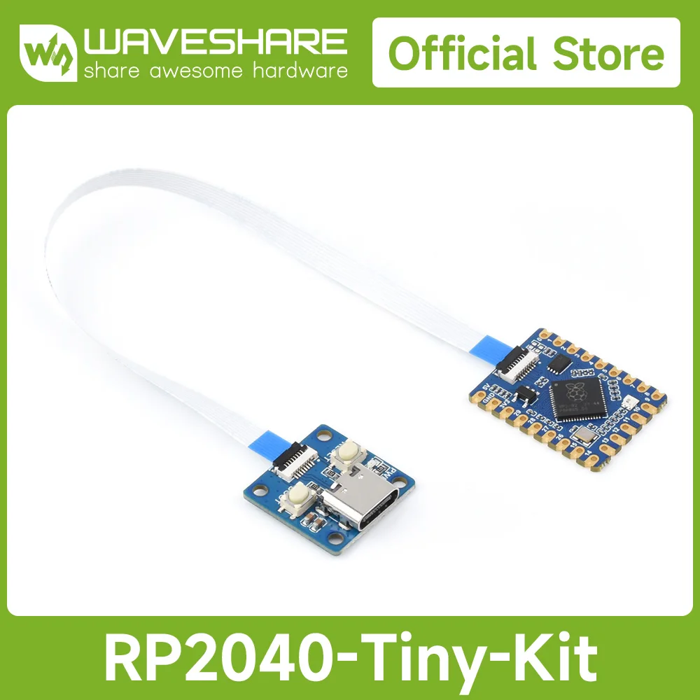Official-Guarantee-Waveshare-RP2040-Tiny-Development-Board-Based-On ...