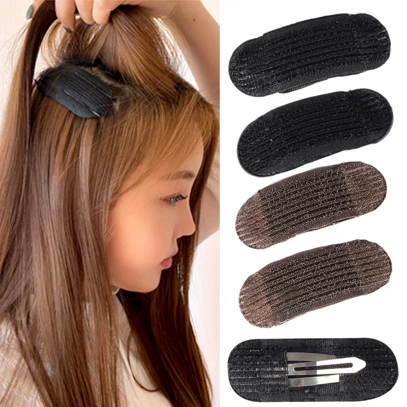 2pcs Puff Hair Head Cushion Hair Clips Invisible Volume Hair Base ...