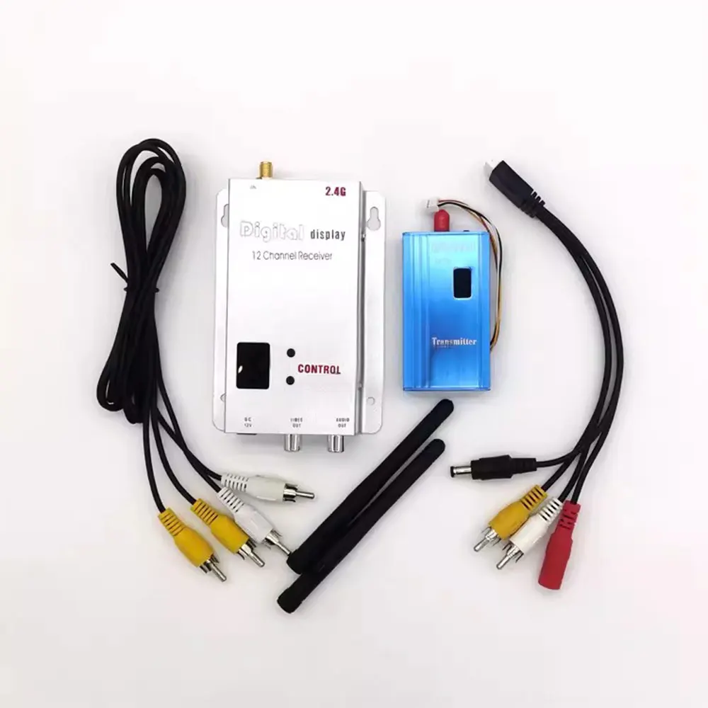 2-4G-1-5W-10CH-Wireless-AV-Sender-TV-Audio-Video-Transmitter-Receiver ...