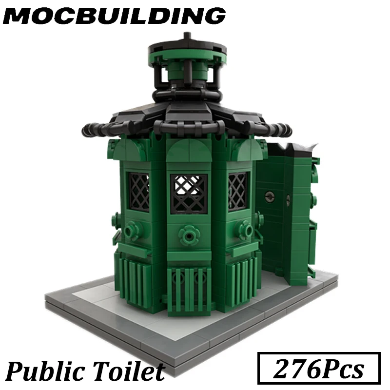 Public Nostalgia Toilet City Buildings MOC Building Blocks Diy Assemble ...