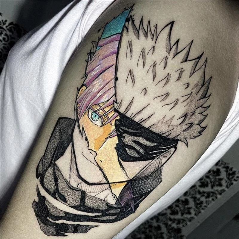Anime-Jujutsu-Kaisen-Temporary-Tattoos-Cartoon-Gojo-Satoru-Transfer ...