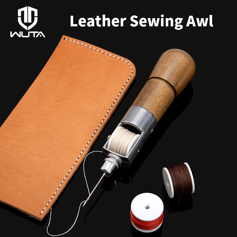 WUTA Leather Sewing Awl Thread Kit Speedy Stitcher Hand Sewing Machine ...