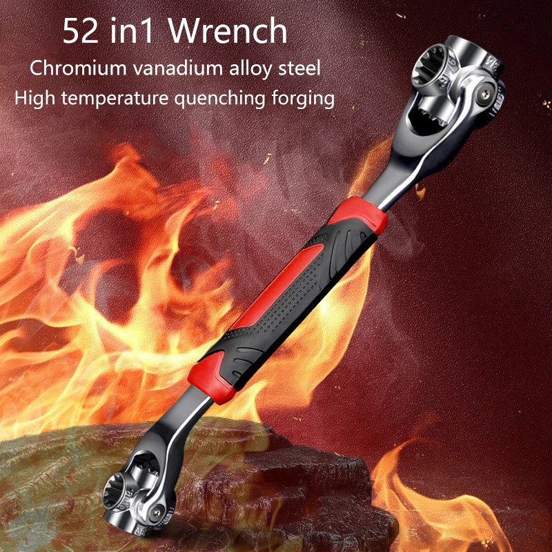 1PCS-52-In-1-Tools-Socket-Works-Universal-Ratchet-Spline-Bolts-Sleeve ...