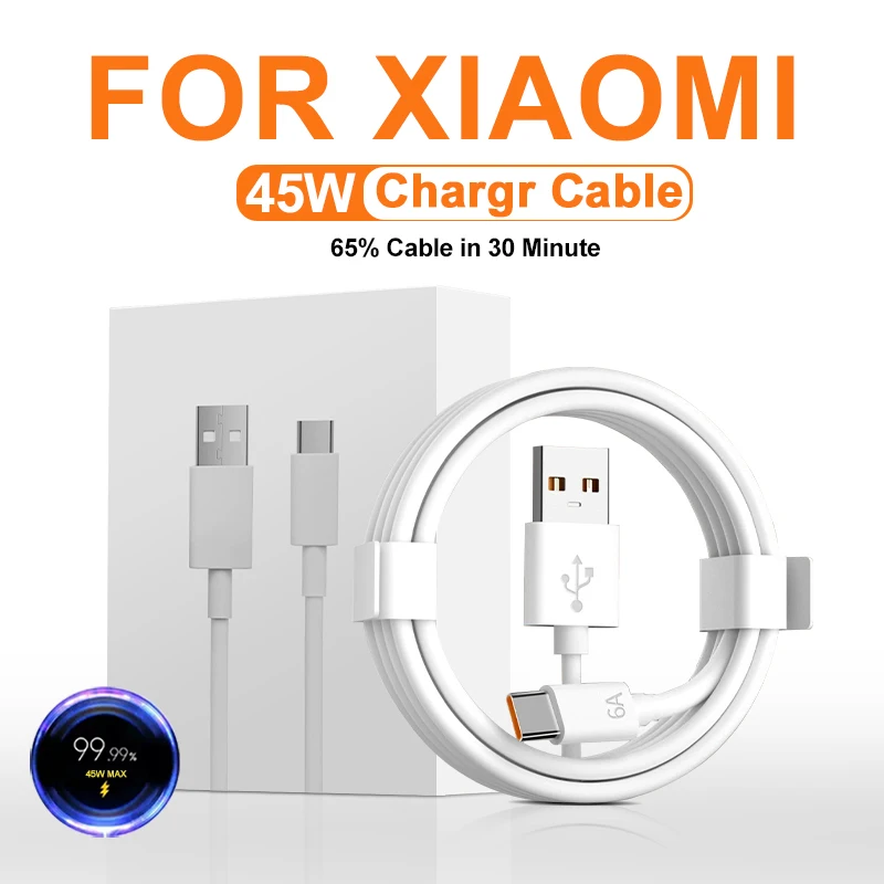 For-Xiaomi-45W-USB-Type-C-Super-Charger-Cable-For-Xiaomi-14-13-12-Pro ...