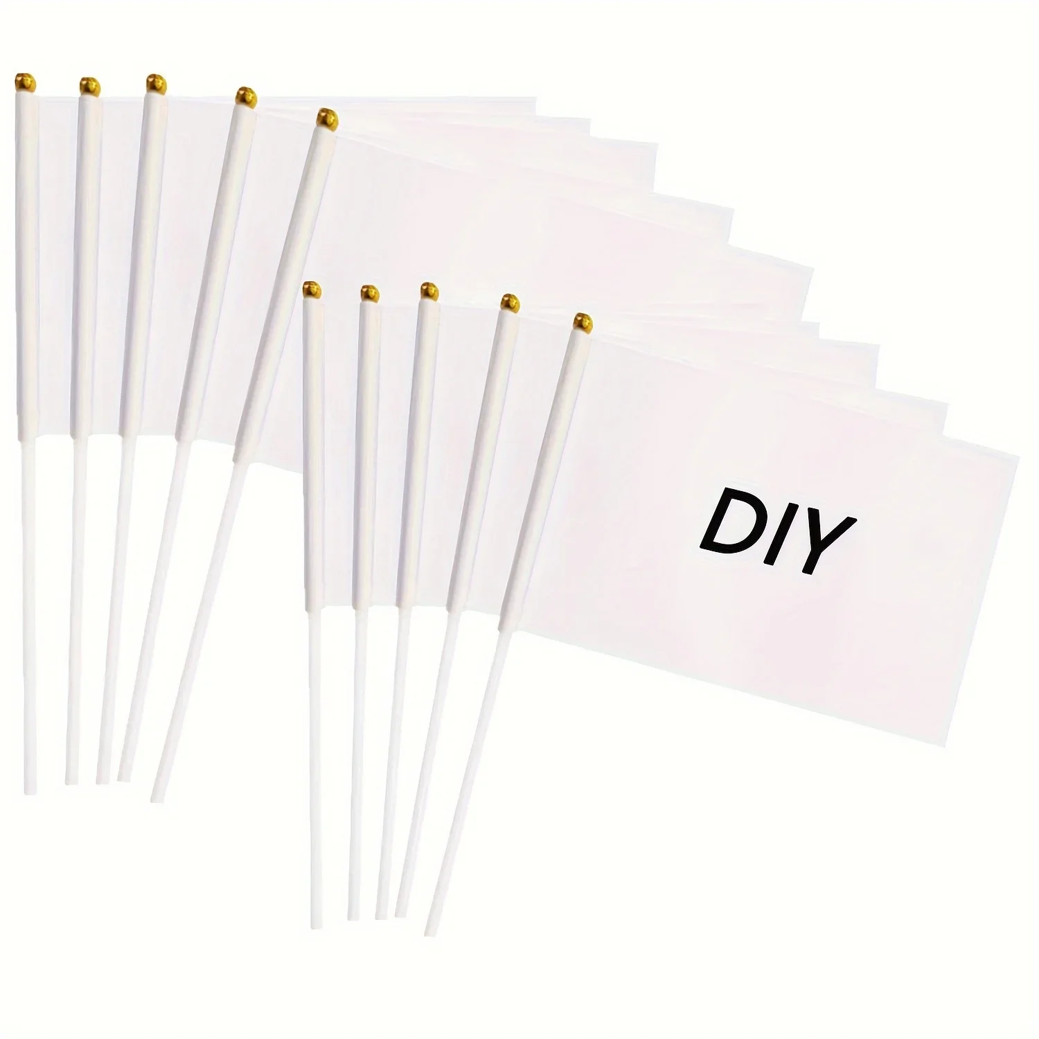 10pcs-50pcs-DIY-Flags-Blank-Small-White-Flags-Party-Decorations-For ...