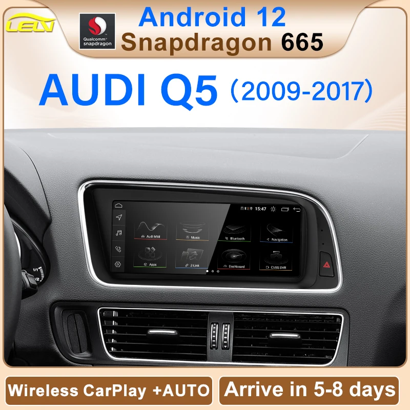 New-UI-Snapdragon665-8-8-Android12-Wireless-Auto-Carplay-For-AUDI-Q5 ...