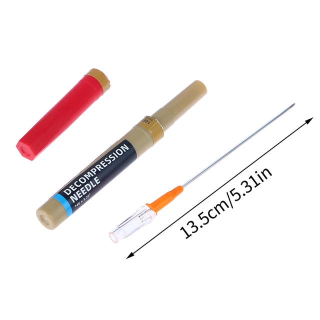 Kit Use 14G Chest Decompression Needles Tension Pneumothorax Needle ...